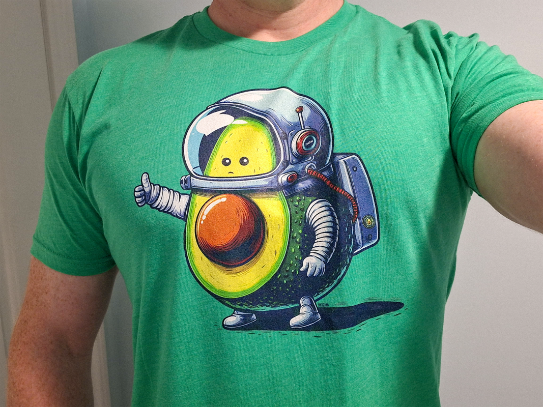 New Shirt Design: Avocado Test Pilot : Mr. Hasgaha