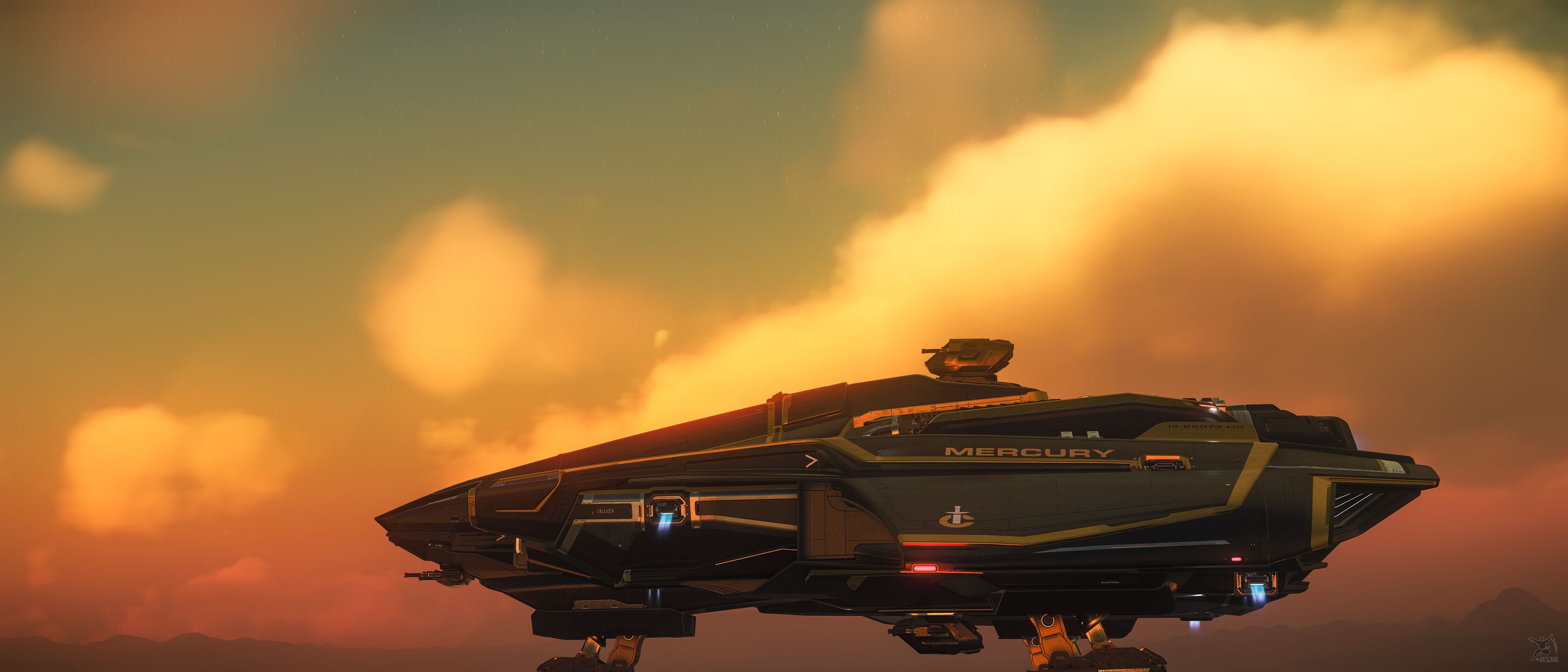 Star Citizen Crusader Industries Mercury Star Runner (MSR) : Mr. Hasgaha